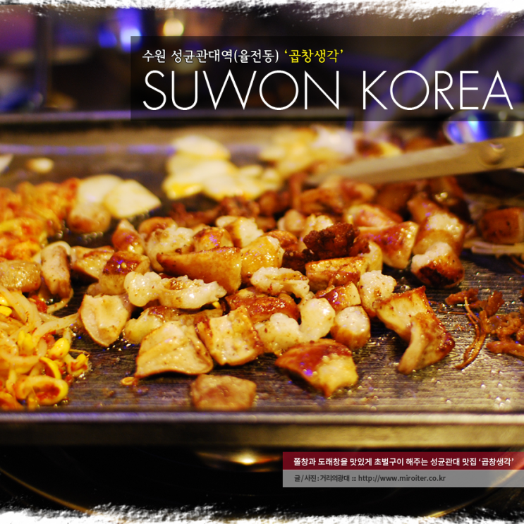 수원 성대 맛집 곱창생각 성균관대역 율전동 도래창 쫄창 네이버 블로그