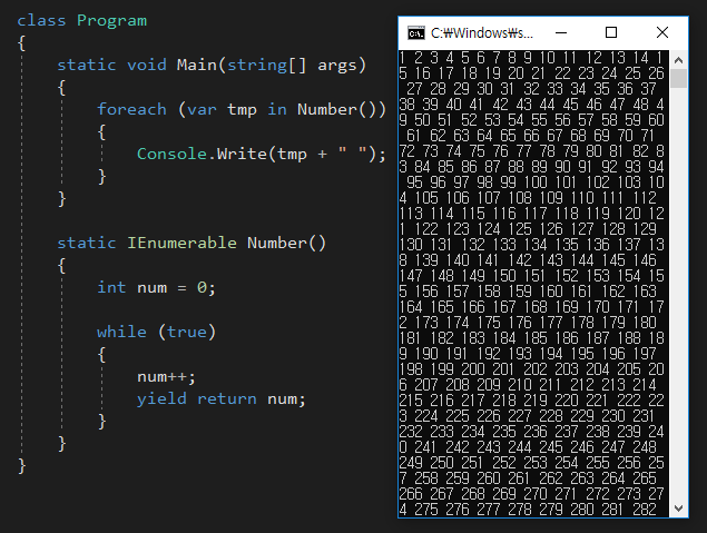 [C#] yield return / break : 네이버 블로그
