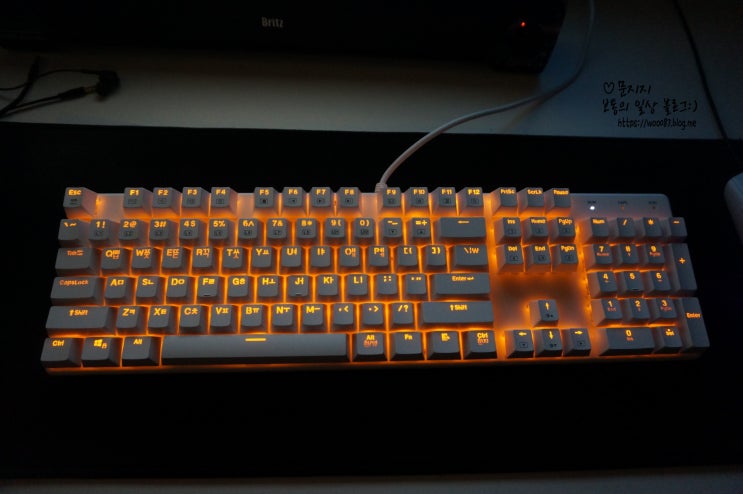 게이밍 키보드 앱코 K590 화이트 구매후기 : 네이버 블로그