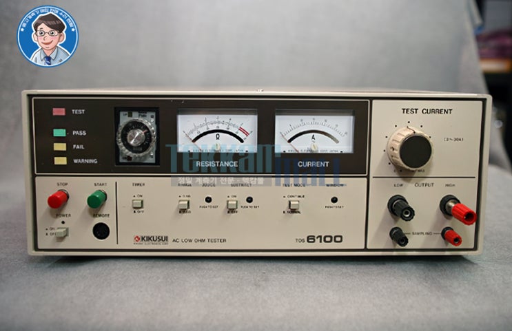 중고계측기 / KIKUSUI TOS6100 / 기쿠수이 / TOS6100 / AC 저전압 시험기 / AC LOW OHM ...