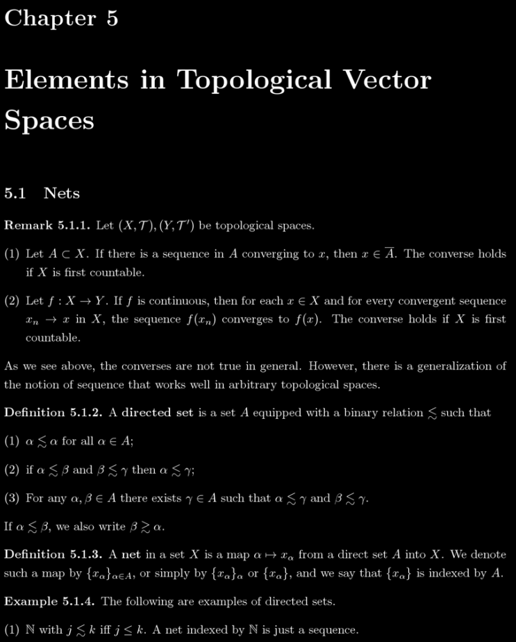 [실변수함수론] Chapter 5. Elements in Topological Vector Spaces : 네이버 블로그