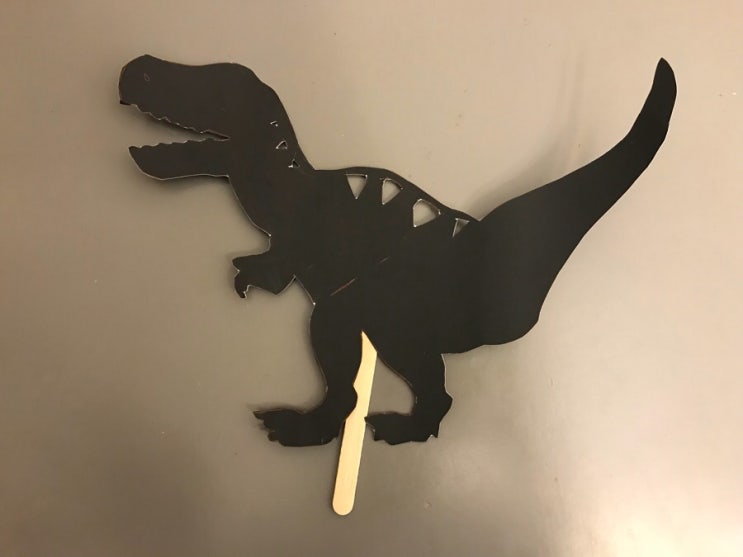 티라노사우르스 그림자놀이 | T- Rex Shadow puppet : 네이버 블로그
