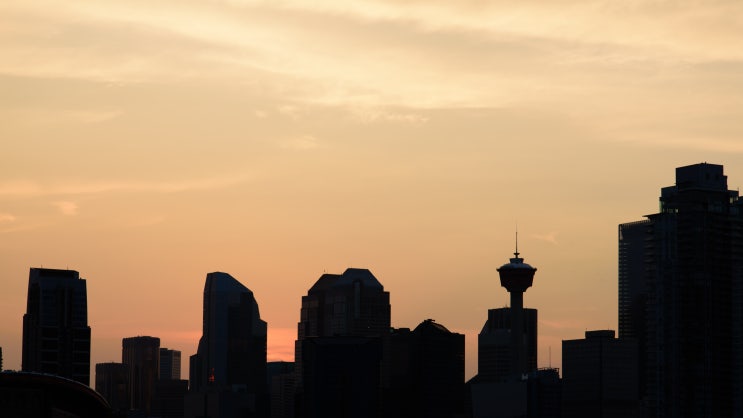 Sunset at Scotsman Hill in Calgary | 캘거리 스콧츠맨 힐에서의 석양 (July 28, 2018 ...