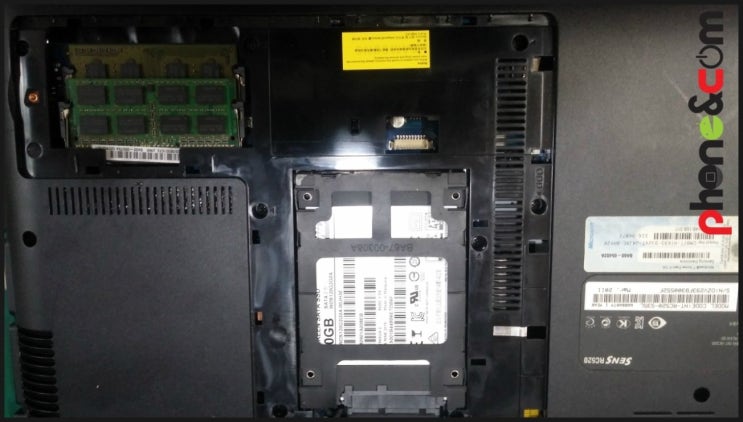 삼성노트북 업그레이드 (NT-RC520 SSD 메모리 RAM) : 네이버 블로그