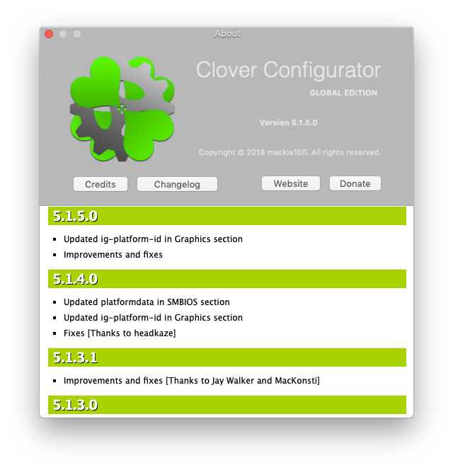 [Mac] 클로버 컨피규레이터 5.1.5.0(Clover Configurator) 업데이트 : 네이버 블로그