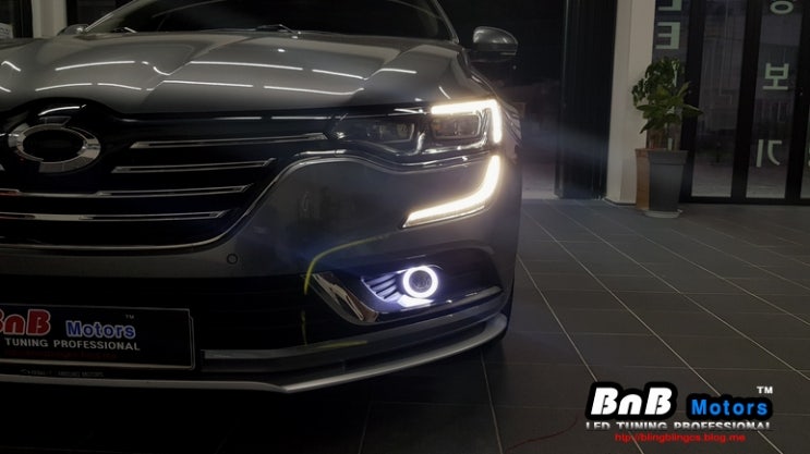 SM6 LED 엔젤링 데이라이트 안개등 장착기[비앤비 모터스] : 네이버 블로그
