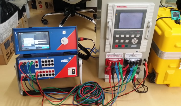 omicron cmc-310로 보호계전기(gipam2000)의 시험연습) - 전기안전관리자 직무고시점검업무지원 및 경남 김해시 ...