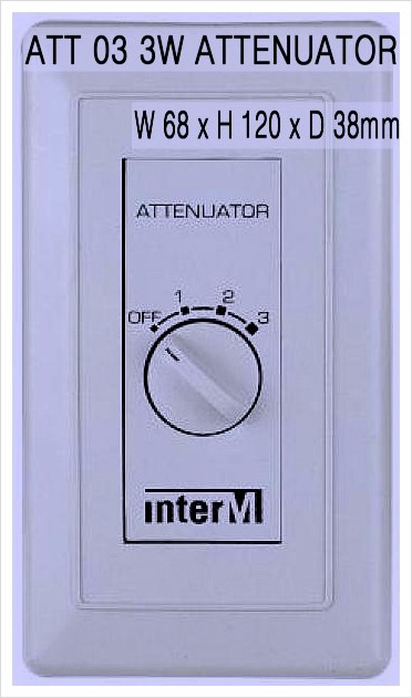 INTERM ATT-03 3W ATT-30 30W인터엠Attenuator스피커음향볼륨감쇄조절기 : 네이버 블로그