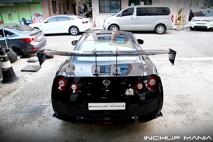 닛산 GTR R35 - VOLTEX SWAN NECK GT윙 장착!! (인치업매니아안산점) : 네이버 블로그