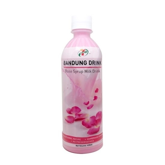 장미우유 : bandung drink / rose syrup milk drink / 7eleven Singapore ...