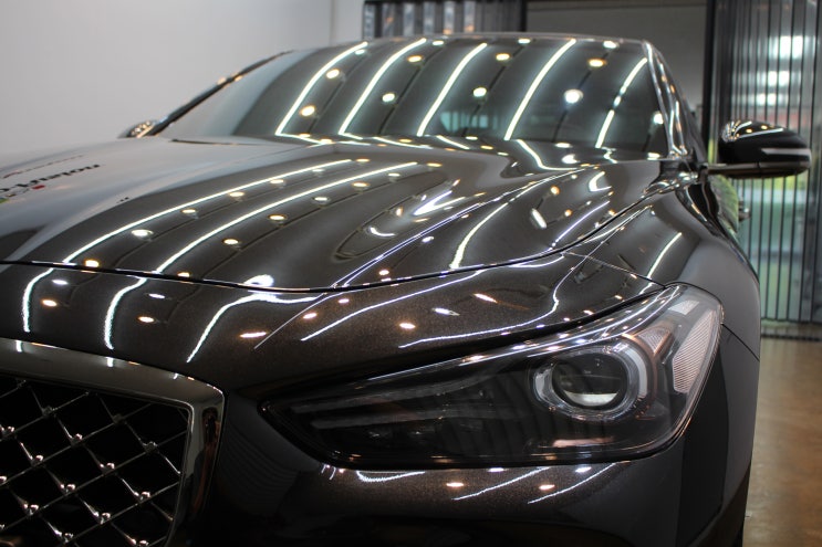 하남 PPF 제네시스 G70 나노퓨전 앞 범퍼 비키니 시공. : 네이버 블로그