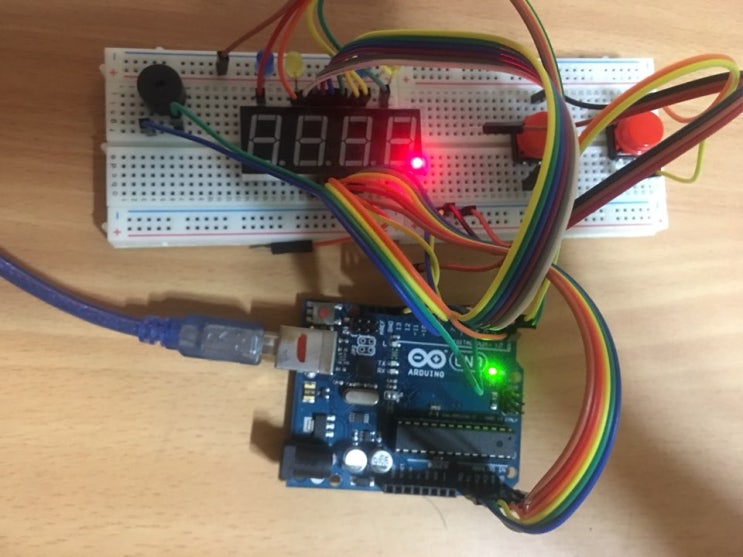 [아두이노] 4digit-FND 컨트롤 하기. 4자리 세그먼트 운용하기. 5641AH 컨트롤 하기. 스톱워치 만들기. #2 ...