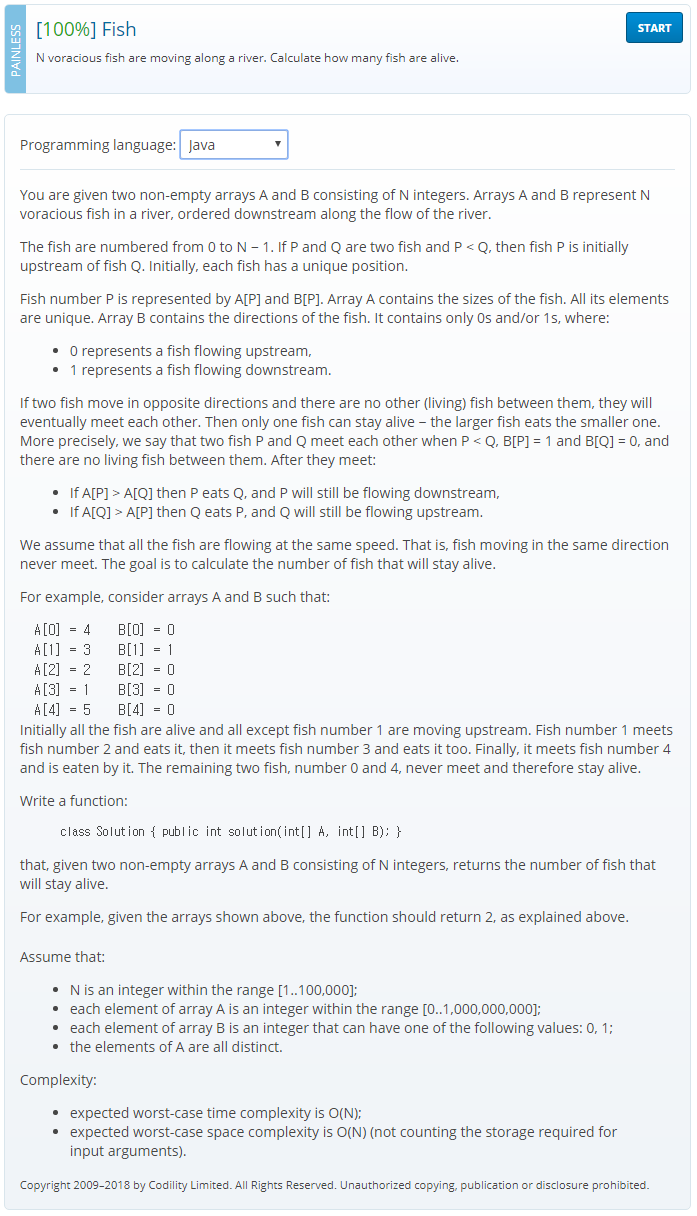 Codility - Fish : 네이버 블로그