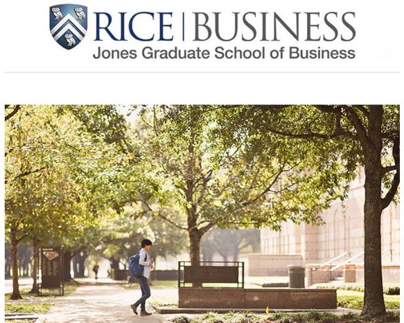 [미국MBA] 미국 휴스톤의 명문대학교 Rice University Jones MBA 2019학년도 입학지원일정 및 입학조건 ...