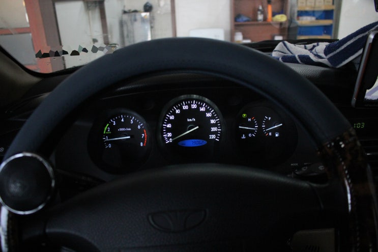 매그너스 계기판 LED (화이트+블루) 작업 _CARZIP 카집 : 네이버 블로그