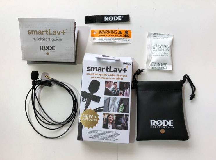 유튜브 촬영용 핀마이크 RODE SMART LAV+ (스마트 라브 플러스) 개봉기와 음질테스트 영상 : 네이버 블로그