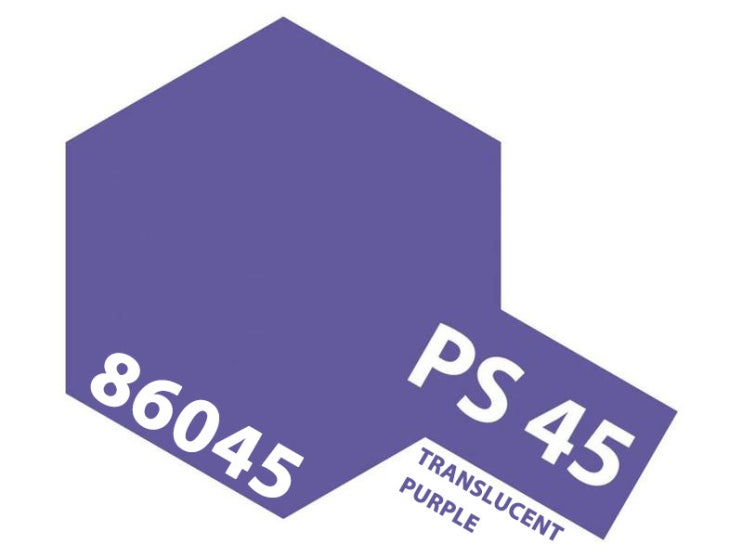 86045. 타미야 PS 도료 PS45 반투명 퍼플 폴리카보네이트 스프레이 Translucent Purple PS.45 : ...