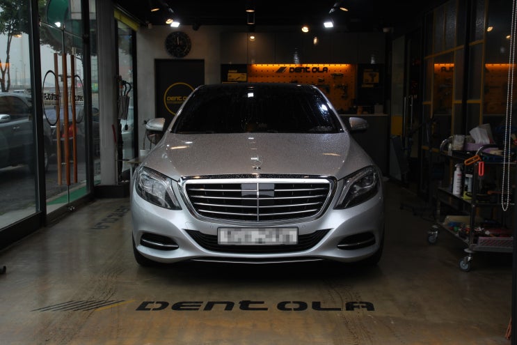 벤츠 S500 도어 덴트복원 터치업 수정 작업 From 수지 덴트올라 네이버 블로그