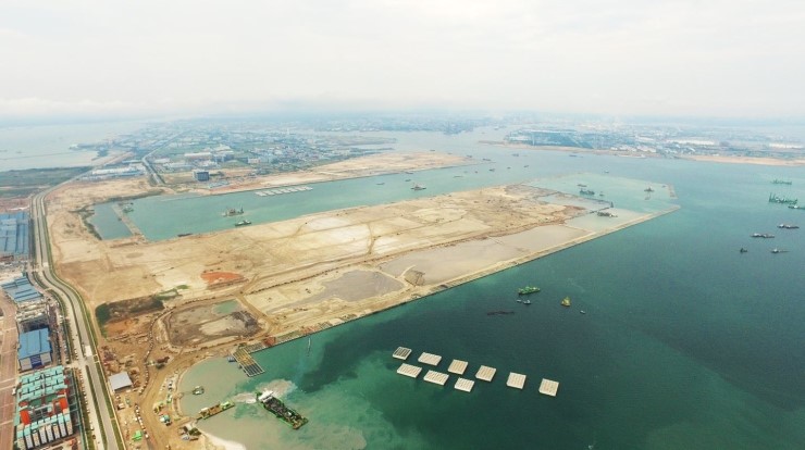 대림산업, 싱가포르 TTP(Tuas Terminal Port Phase)1 현장 공사 소식 : 네이버 블로그