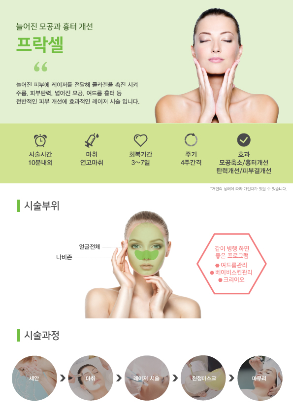 프락셀로 얼굴의 모공과 흉터를 말끔히 지우세요. : 네이버 블로그