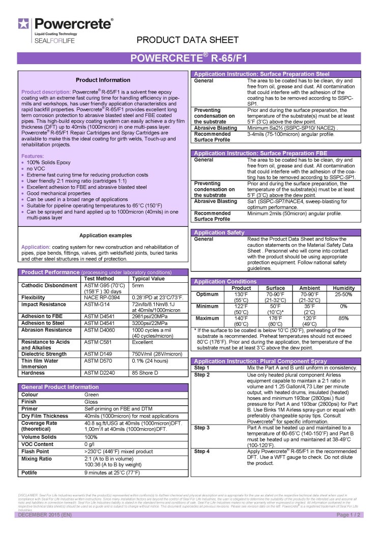 Powercrete R-65/F1 파워크리트 R-65/F1 : 네이버 블로그