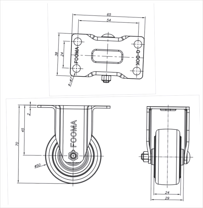 캐스터도면 이란 바퀴설계이다. : 네이버 블로그
