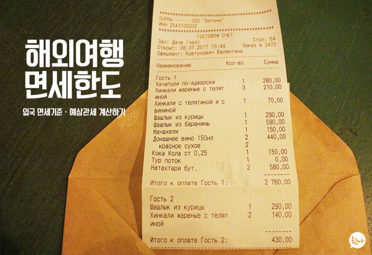 해외여행 면세한도 입국 면세기준 · 예상관세 계산하기 여행자 휴대품 예상 세액 조회 시스템 네이버 블로그