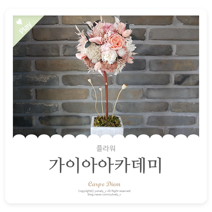 가이아아카데미 가공화제작 프리저브드 플라워 수업 끝~ 네이버 블로그