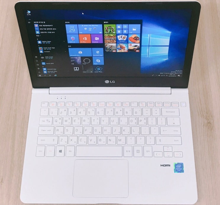 LG울트라북 13U360-LR1MK 펜티엄 N3700 / 4G / SSD 128G / Intel HD 4400 / 13.3인치 / 1.3kg / Win10 429,000원 ...