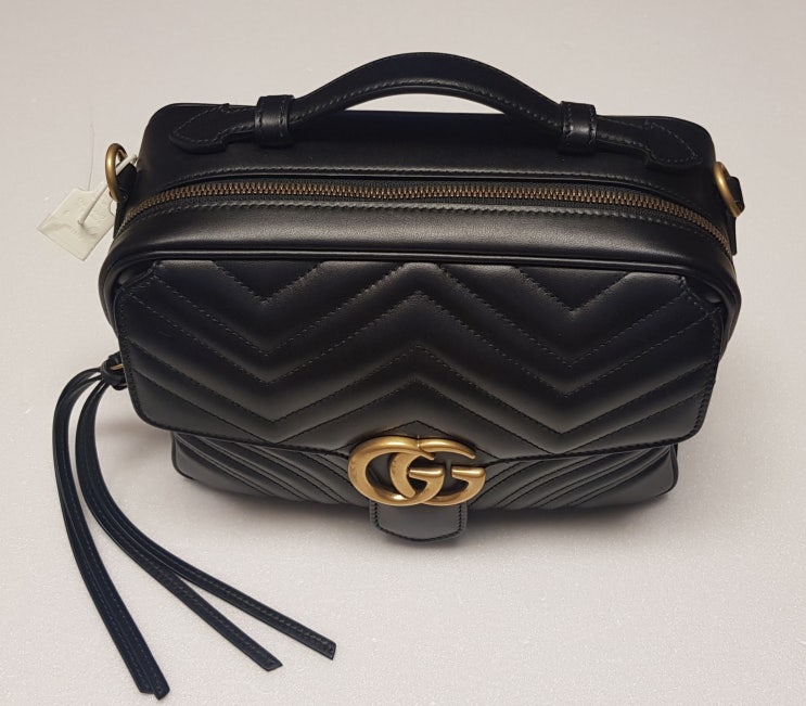 [ GUCCI 18FW 구찌 마몬트 마틀라쎄 웹스트랩 숄더백 블랙 498100 ] : 네이버 블로그