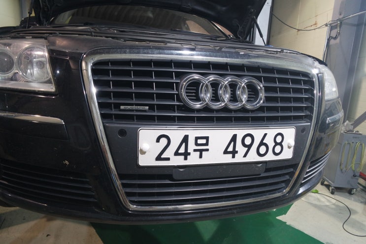인천수입차정비 인천수입차수리 인천수입차정비소 인천수입차수리 아우디 A8 D3 42 간헐적시동불량및 등속조인트부트손상수리 인천