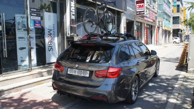 Bmw 320d 투어링 가로바 툴레 자전거캐리어 지붕형 598블랙 네이버 블로그