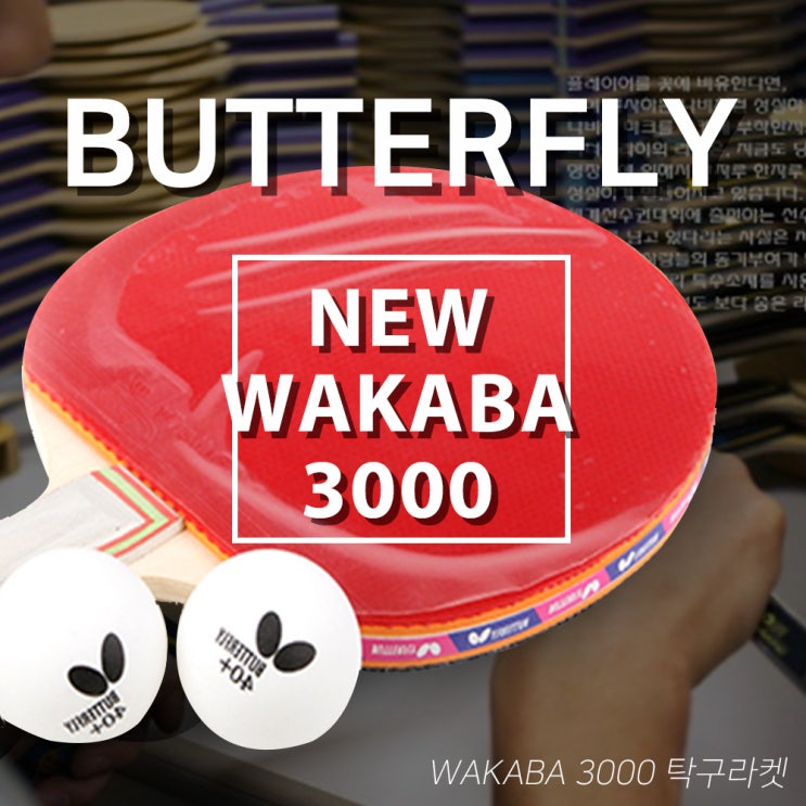 버터플라이 WAKABA 3000 탁구라켓 : 네이버 블로그