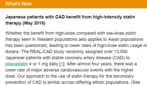 Japanese patients with CAD benefit from high-intensity statin therapy ...