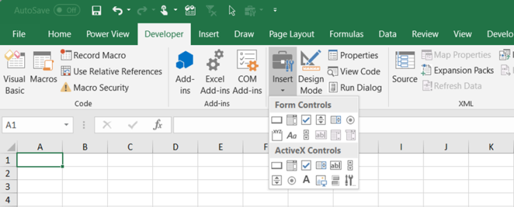 [VBA] #31. Form Controls & ActiveX Controls : 네이버 블로그