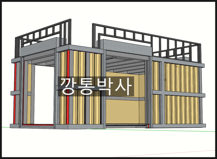 도면 컨테이너 컨셉 H빔 프레임 제작 캐드및 스케치업 작업 샌드위치 판넬적용 이동식 가설건축물 네이버 블로그