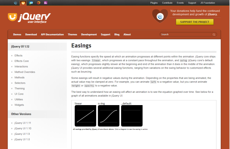 다이나믹한 페이지를 위한 jquery-ui의 다양한 easing효과 : 네이버 블로그