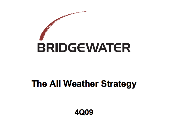 Bridgewater 에서 설명하는 All Weather Portfolio : 네이버 블로그