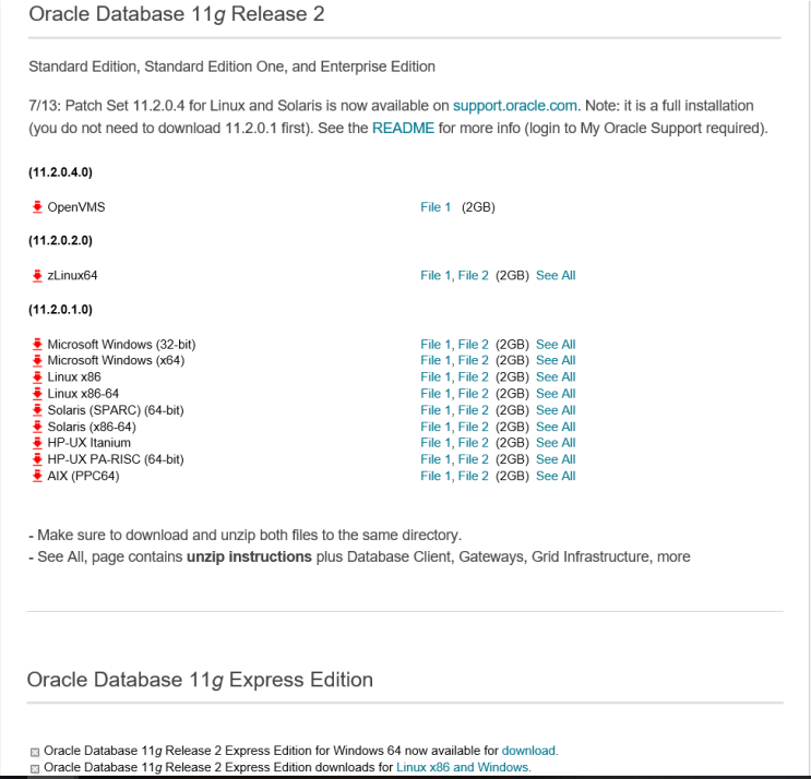 Oracle Database 11g Release 2과 11g Express Edition 차이 : 오라클 설치 및 삭제 관련 ...