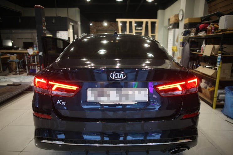 2018 더뉴 K5 순정 LED 테일램프 장착 작업/ K5 LED 테일램프/군산 튜닝/제이튠 : 네이버 블로그