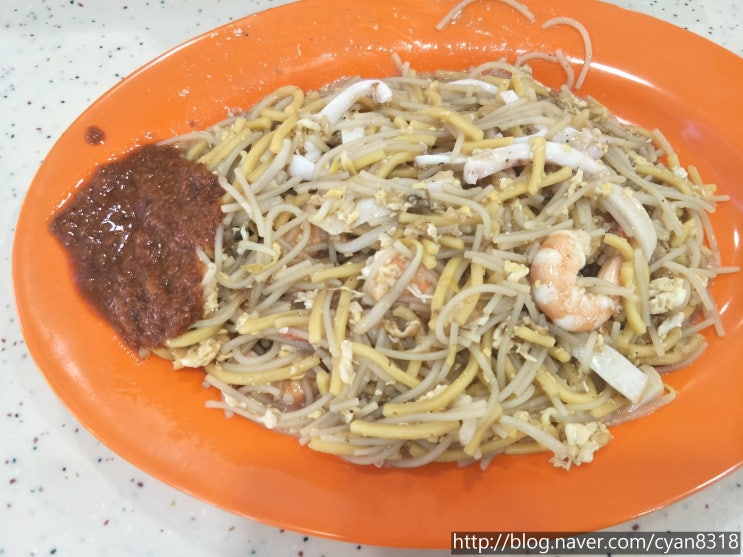[싱가포르/싱가폴 먹거리]Hong Heng Fried Sotong Prawn Mee /鸿興炒蘇東蝦麵(홍흥프라이드소똥프론미/홍흥초 ...