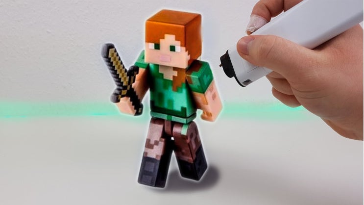 3D펜으로 마인크래프트 알렉스 만들기 : 네이버 블로그