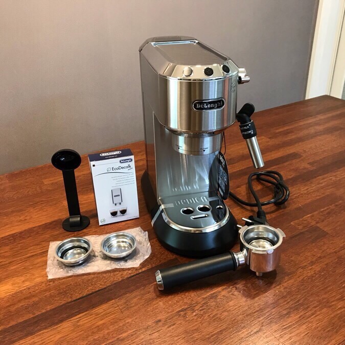 [2018.01.04] 드롱기 데디카 커피머신 EC685 메탈 개봉기 : 네이버 블로그