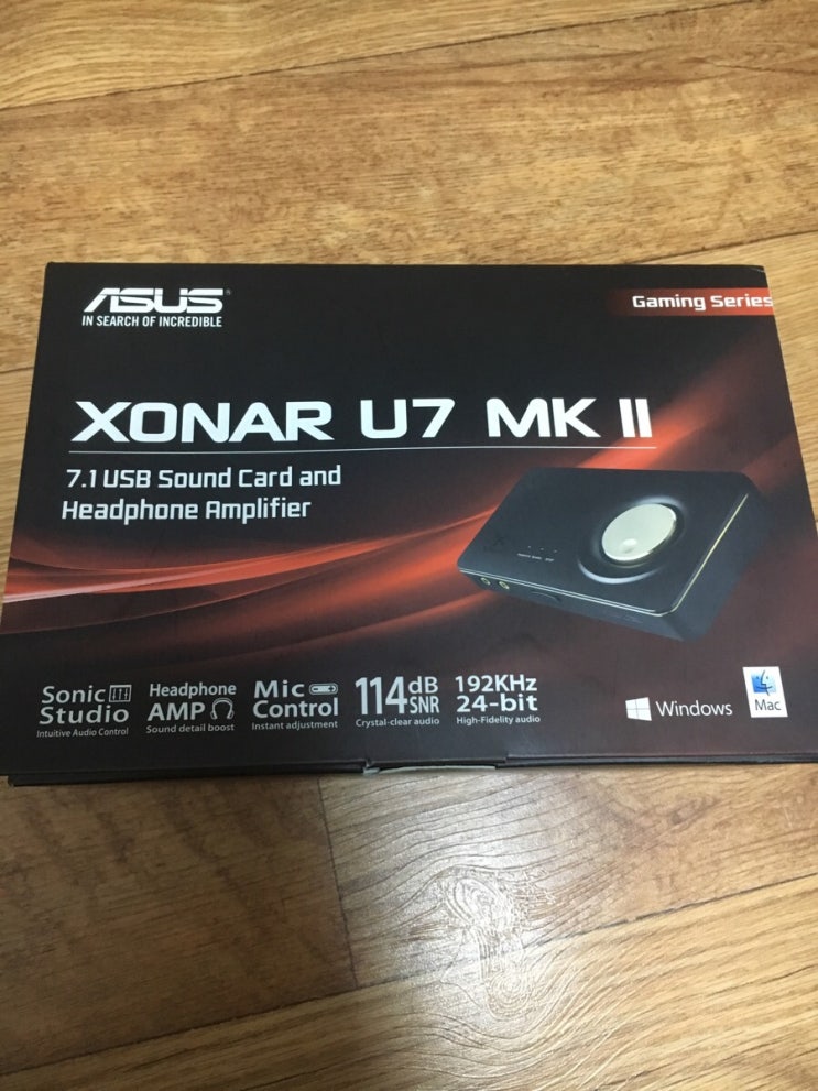 ASUS XONAR U7 MK II 에이수스 소나 U7 MK2 : 네이버 블로그