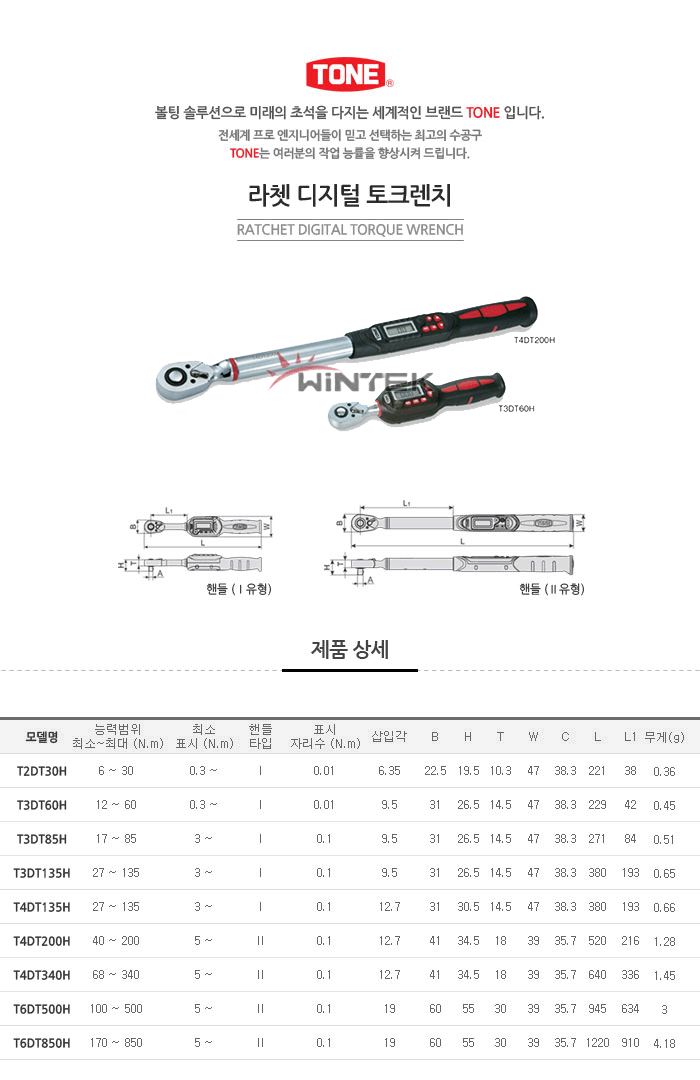 토크렌치,토네,TONE,TORQUE WRENCH,프리셋토크렌치,토르크렌치,토네,T2MN6,T2MN13,T3MN20,T3MN50 ...
