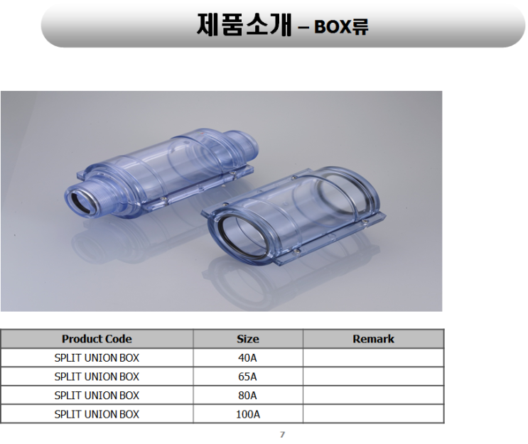 투명PVC SPLIT UNION BOX : 네이버 블로그