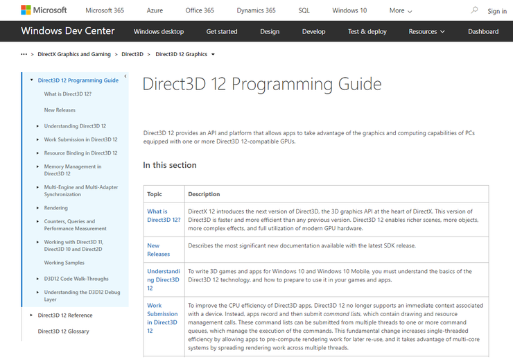 [DirectX] 마이크로소프트에서 제공하는 Direct3D 12 관련 프로그래밍 가이드 : 네이버 블로그
