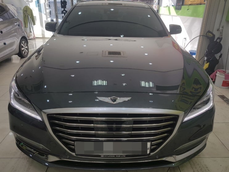 *제네시스 G80 레이노 썬팅*성남 레이노 썬팅 전면 S9 45% 측후면 S7 15% 틴팅 + 블랙박스 ITB-650HD & PPF시공 작업 공정!![레이노 썬팅 성남 하대 ...