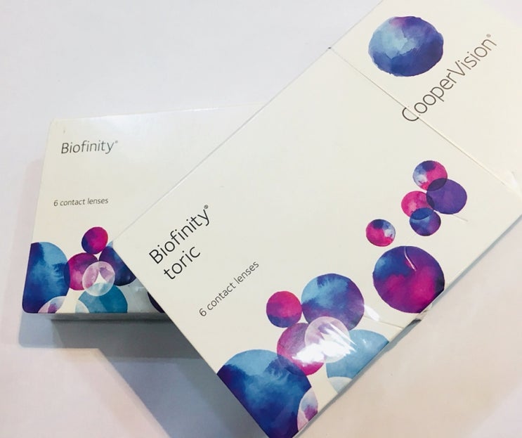 쿠퍼비전 한달용 콘택트 렌즈 .바이오피니티 근시용, 난시용 Biofinity Sphere , Biofinity Toric ...