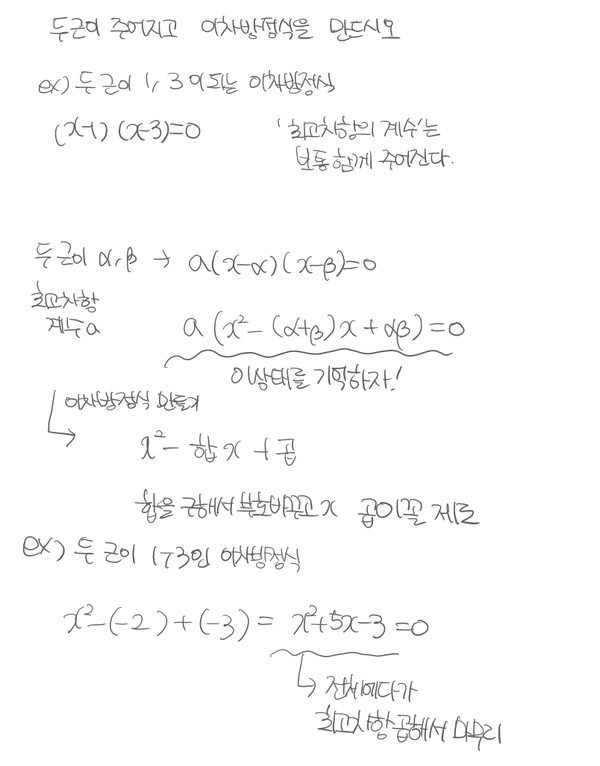 Ebs 정승제 50일 수학 Theme 03 방정식 29강 이차방정식의 유리수무리수 계수와 근의 관계 실근의